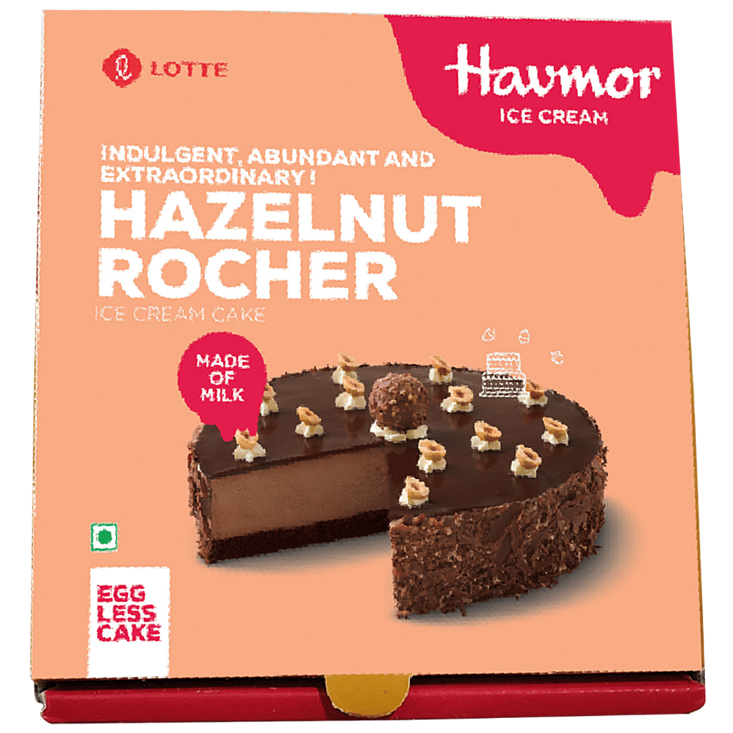 Ferrero Rocher Ice Cream Cake