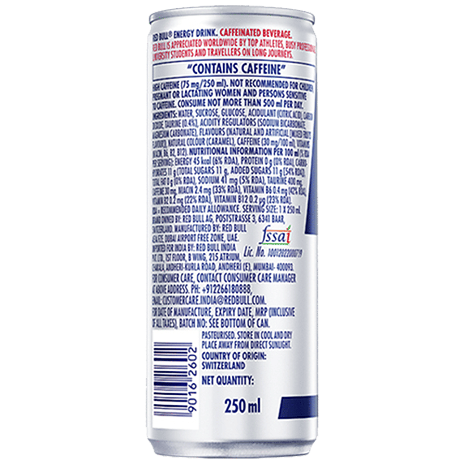 Red Bull Caffeine Content