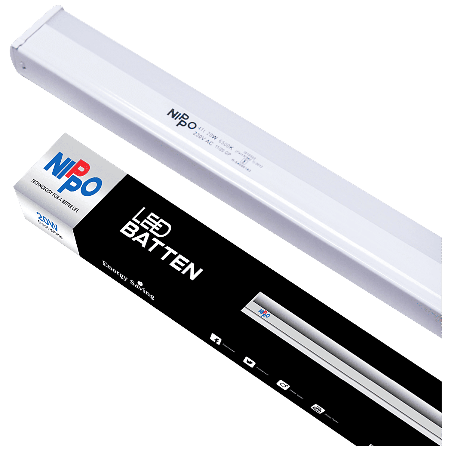 4ft-led-batten-fitting Vish Electric, 60% OFF