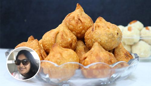 Fried Modak with Chocolate Filling Recipe: How to Make Fried Modak with ...